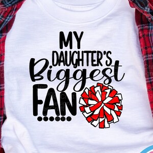 Cheer Mom Svg, My Daughters Biggest Fan Svg, Cheerleader Cheer Dad Svg ...