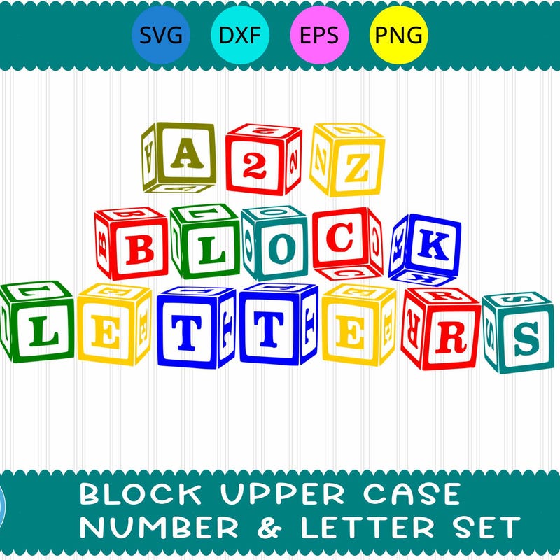Letter and Numbers Blocks - Etsy