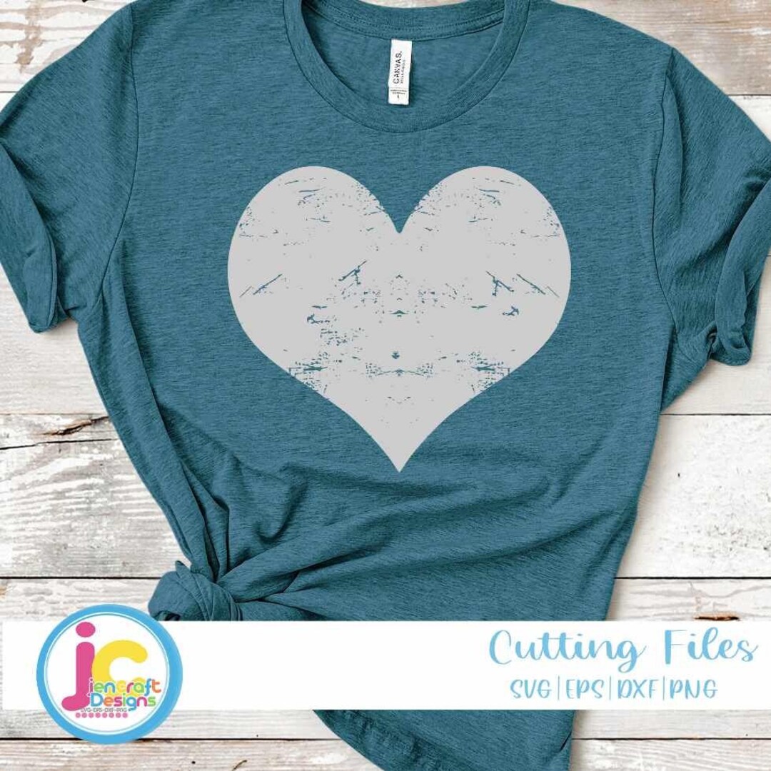 Heart Svg, Distressed Grunge Heart Svg Valentine Svg Valentines Day Svg ...