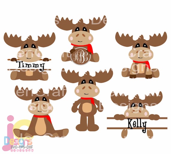 Christmas Moose Clip Art