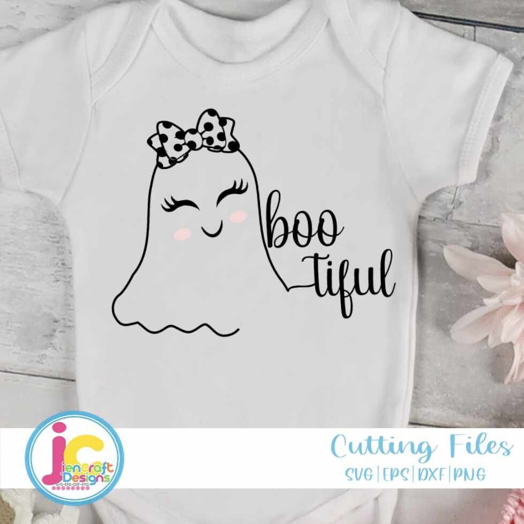 Boo Tiful Svg Halloween Svg, Bootiful Svg, Halloween Girl Ghost With ...