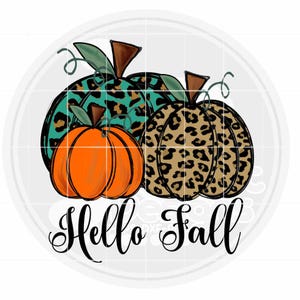 Hello Fall Pumpkin Png, Fall Sublimation Digital Designs Downloads ...