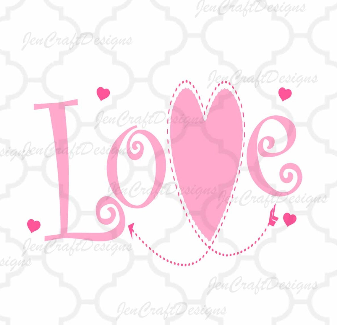 Love SVG Valentine Svg Stitched Heart Svg Arrow Svg | Etsy