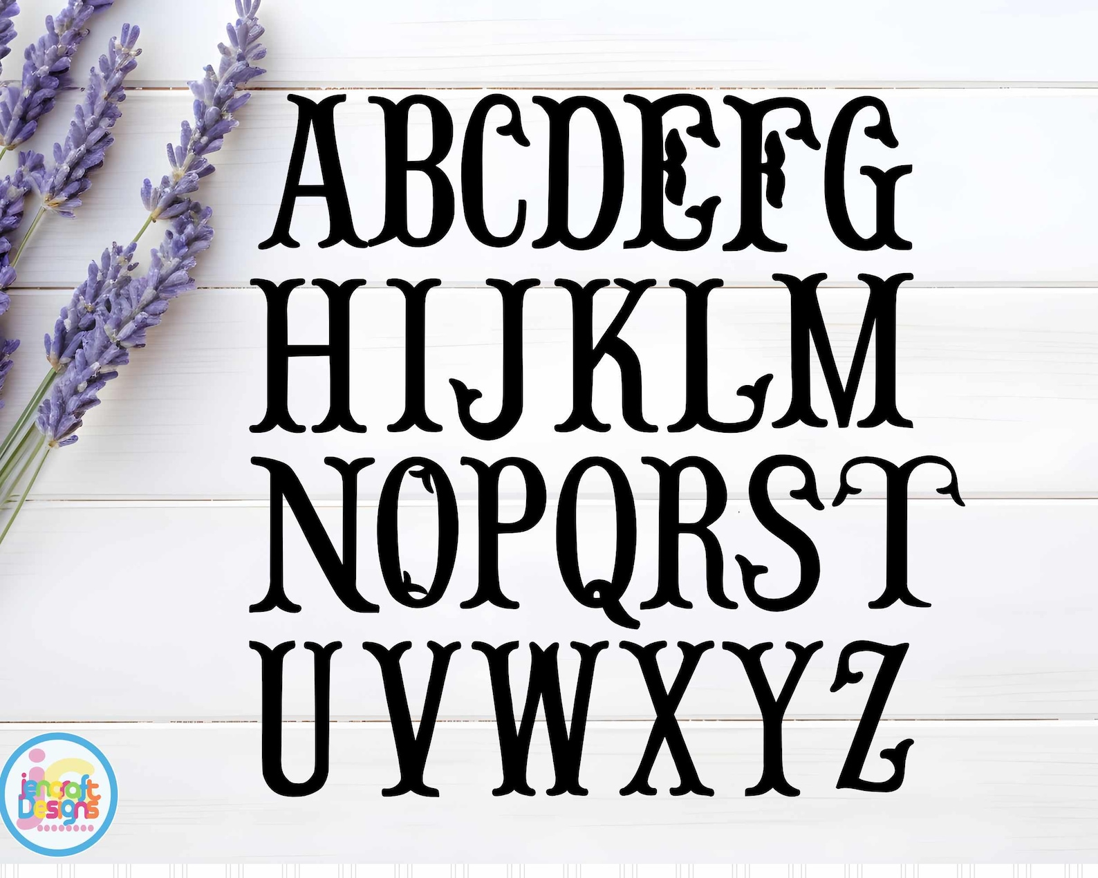 Fishtail Monogram SVG: Letters Font for Cricut, Silhouette (digital ...