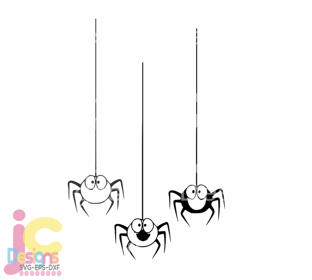 Halloween Spiders SVG, DXF, EPS, Halloween, Cut Files for Use With ...
