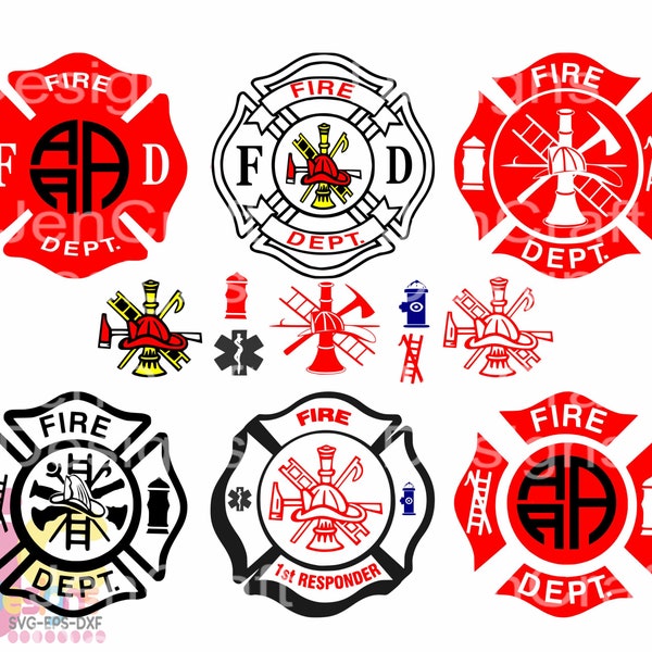 Emt Firefighter Svg - Etsy