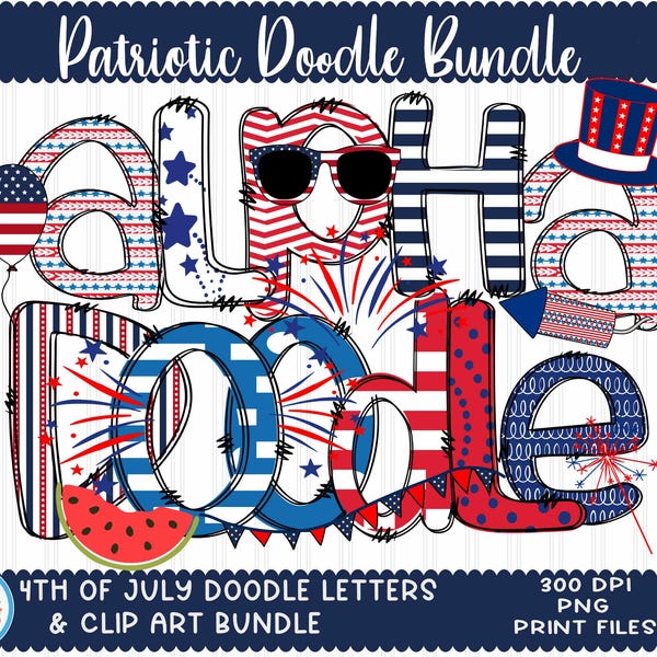 Patriotic Letters - Etsy