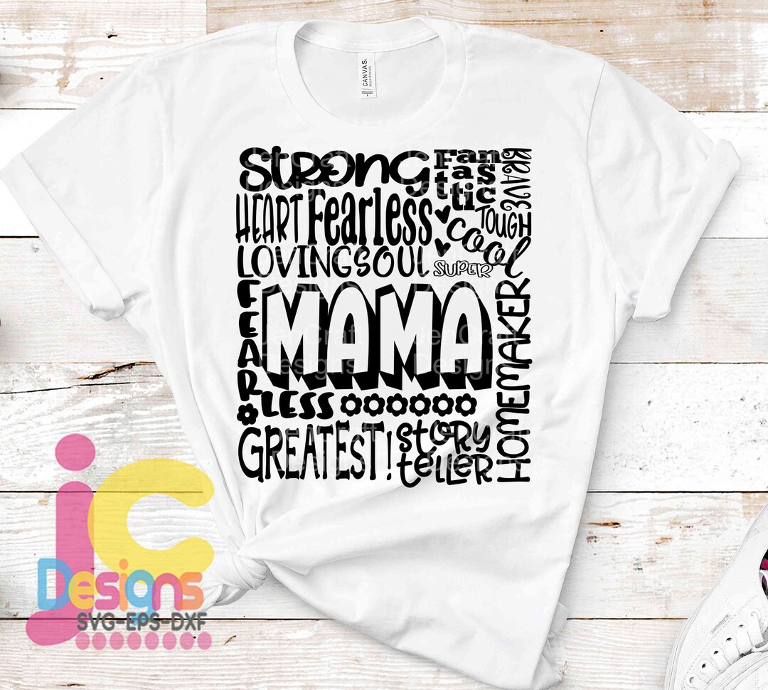 Mama Word Art SVG, Mother's Day Shirt Design (digital Download) - Etsy