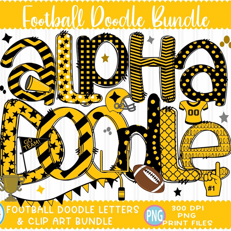 Doodle Letters - Etsy