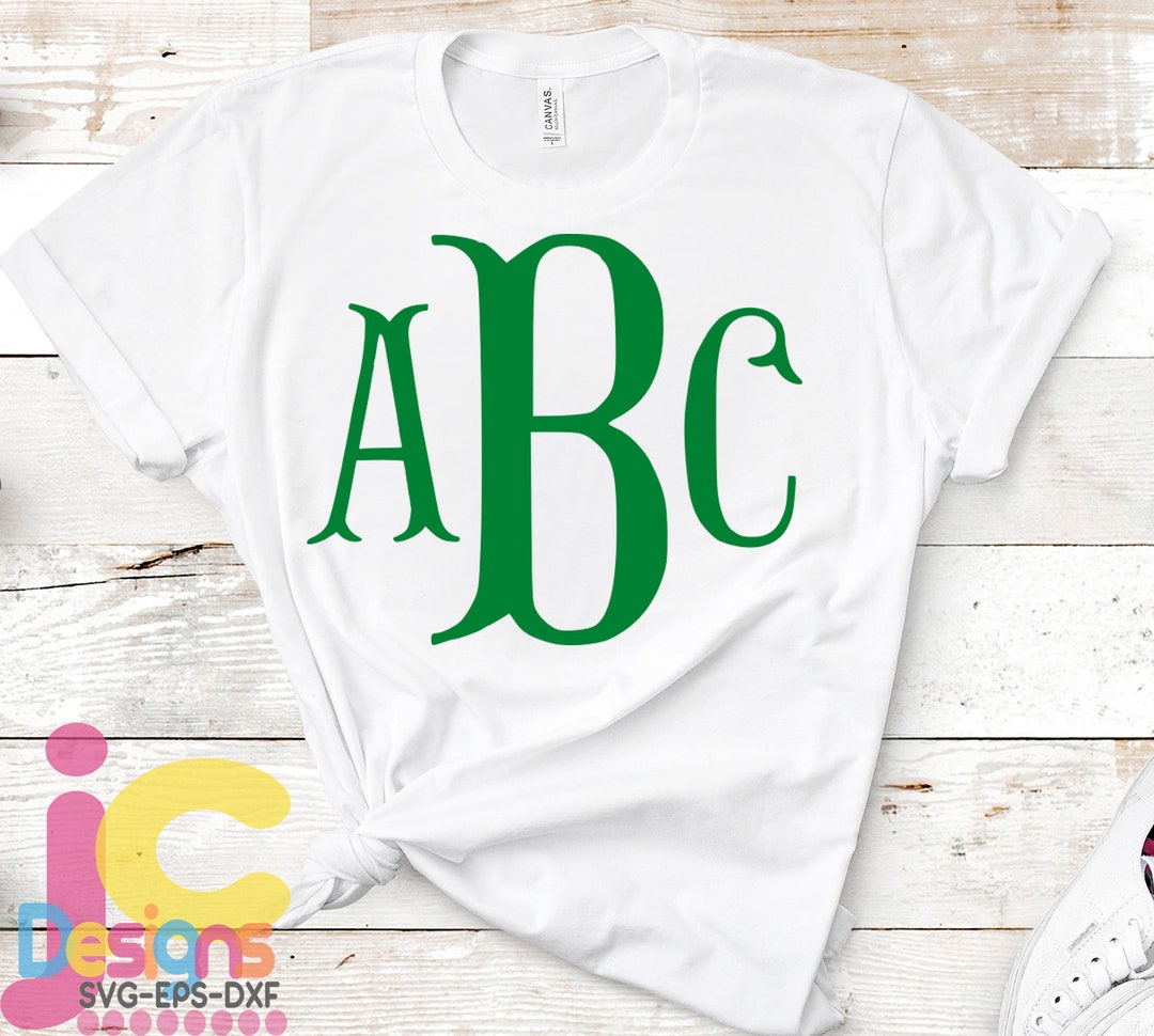 Fishtail Svg Fish Hook Monogram Font Monogram Svg Monogram - Etsy Australia