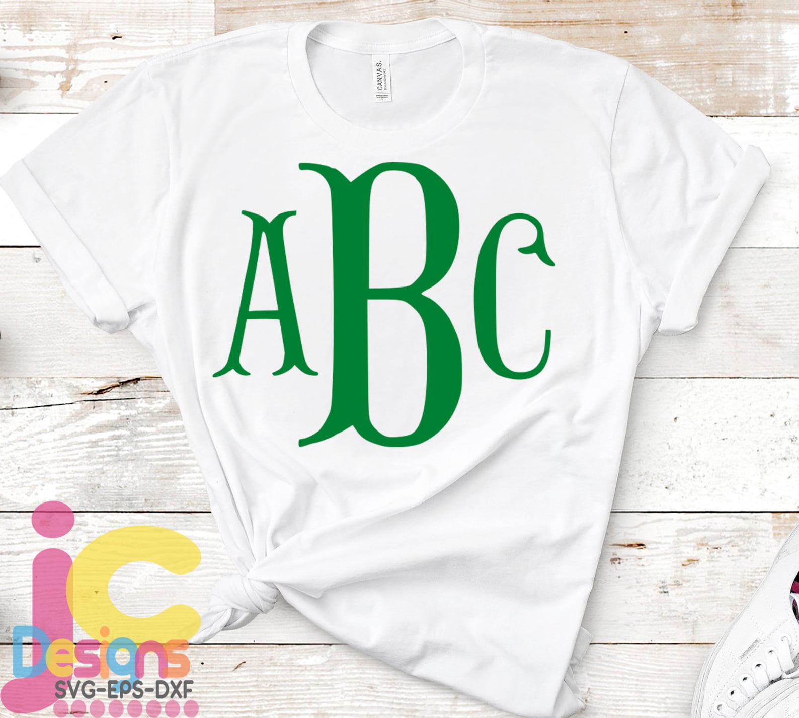 Fishtail Monogram SVG: Letters Font for Cricut, Silhouette (digital ...
