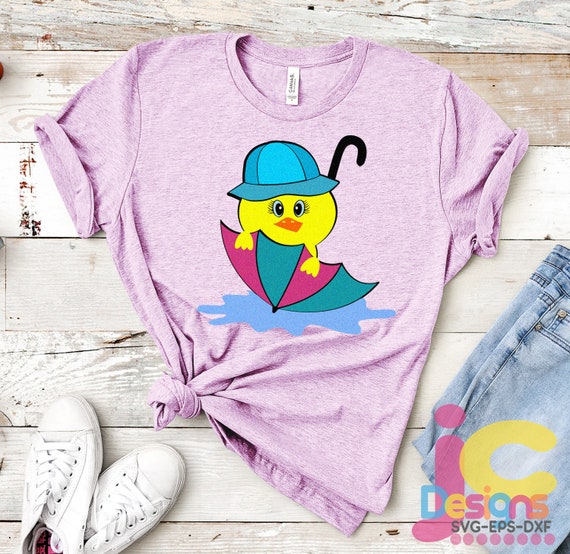 Easter Svg Spring Duck Umbrella SVG EPSDxf Jpg and Png | Etsy