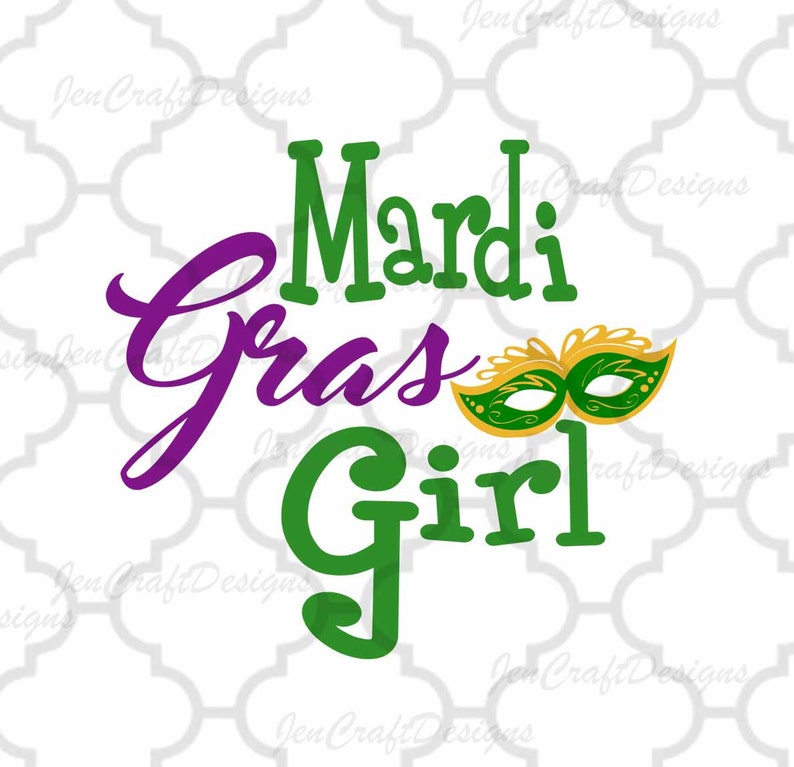 Mardi Gras Girl SVG Louisiana Fat Tuesday Jester Crown New | Etsy