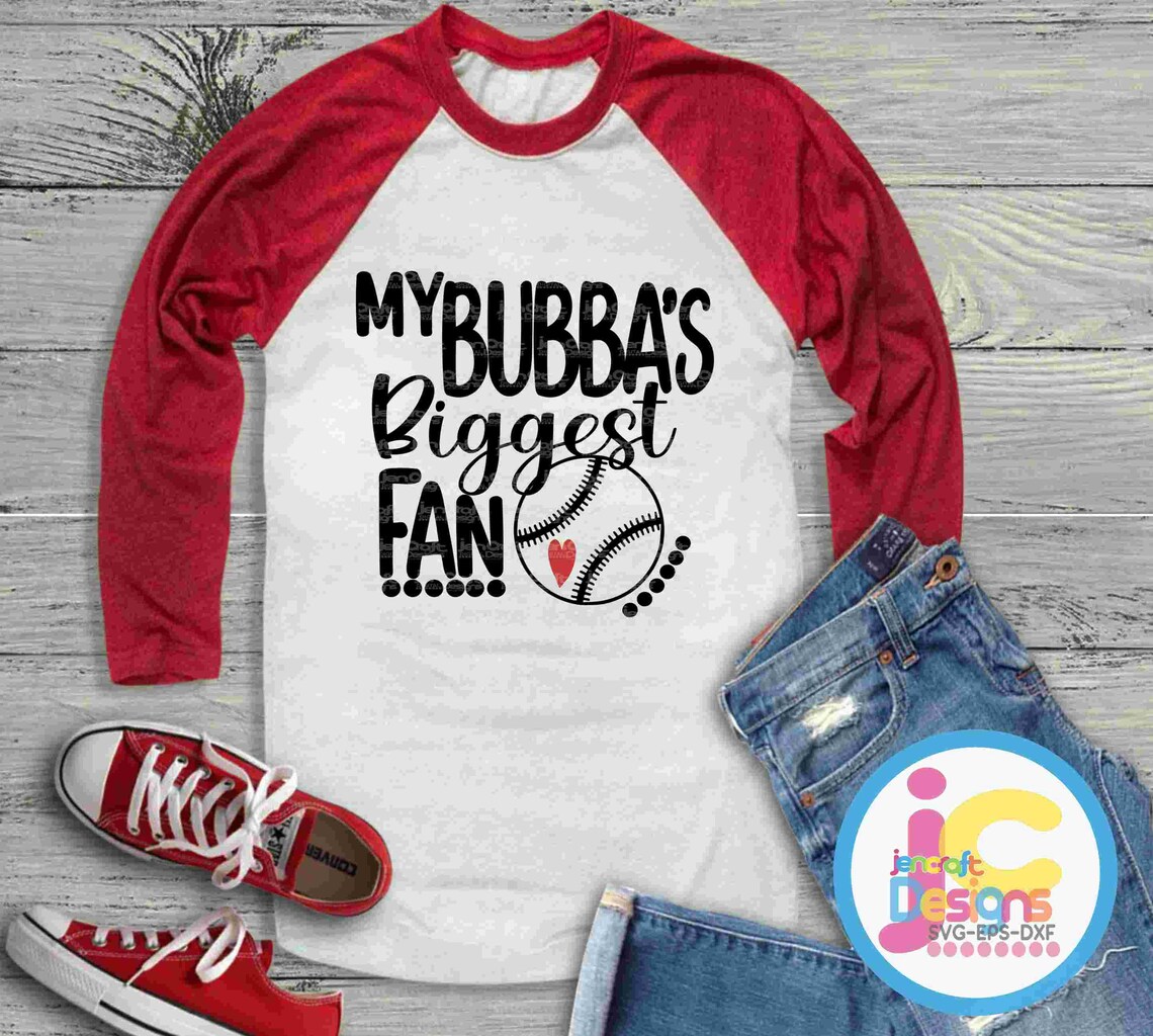 Baseball SVG That's My Bubba Biggest Fan Svg Brother - Etsy