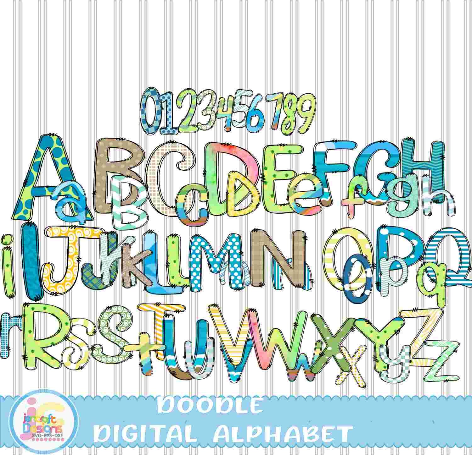 Beach Sublimation Doodle Letters png Summer Hand Drawn alpha pack ...