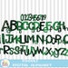 Football Doodle Letters Png Black and Green Hand Drawn Alpha - Etsy