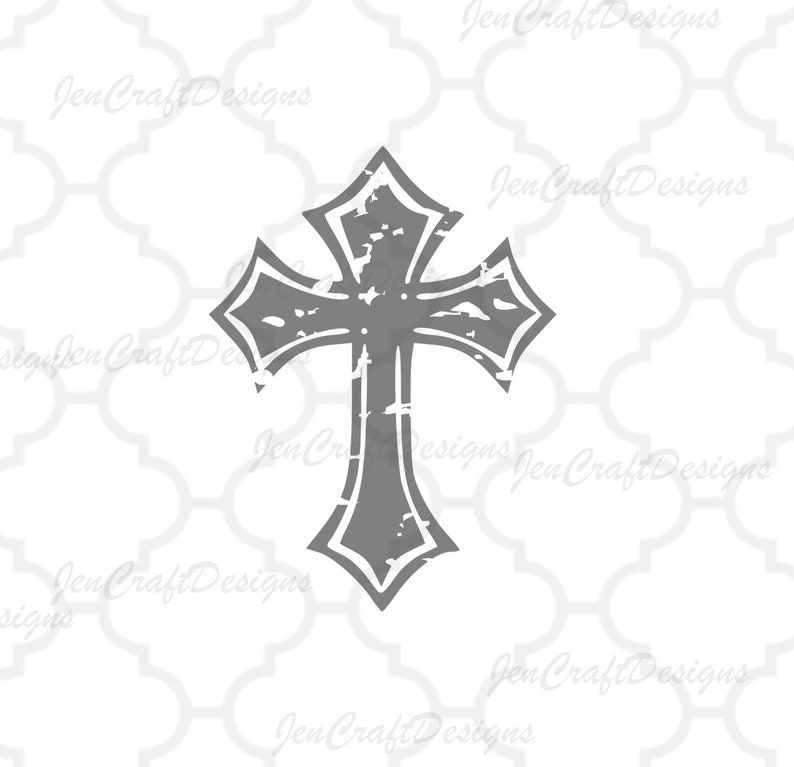 Christian Svg Distressed Cross Easter Svg Grunge Cross Svg - Etsy