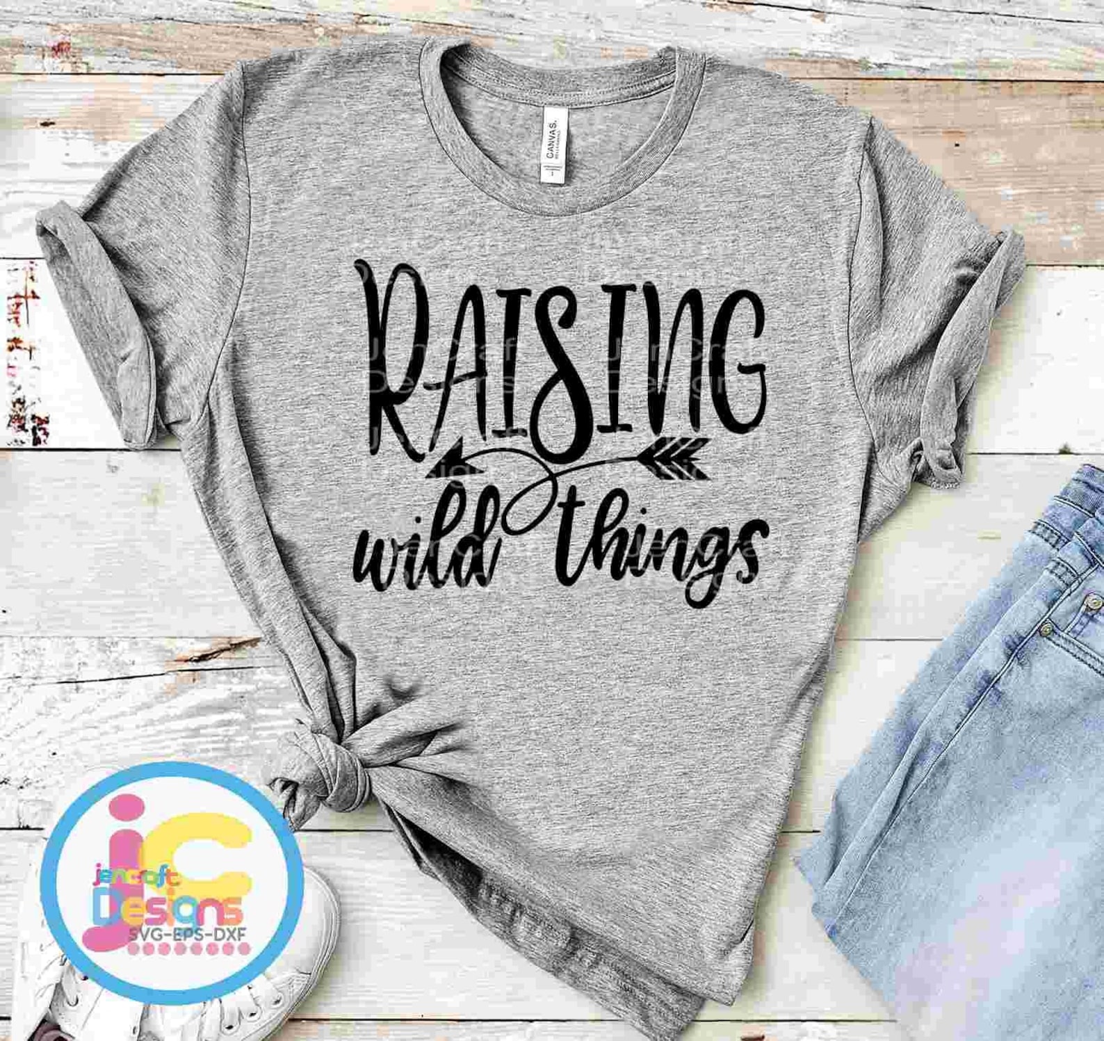 Raising Wild Things Svg Funny Sarcastic Mom Tee Shirt Design - Etsy