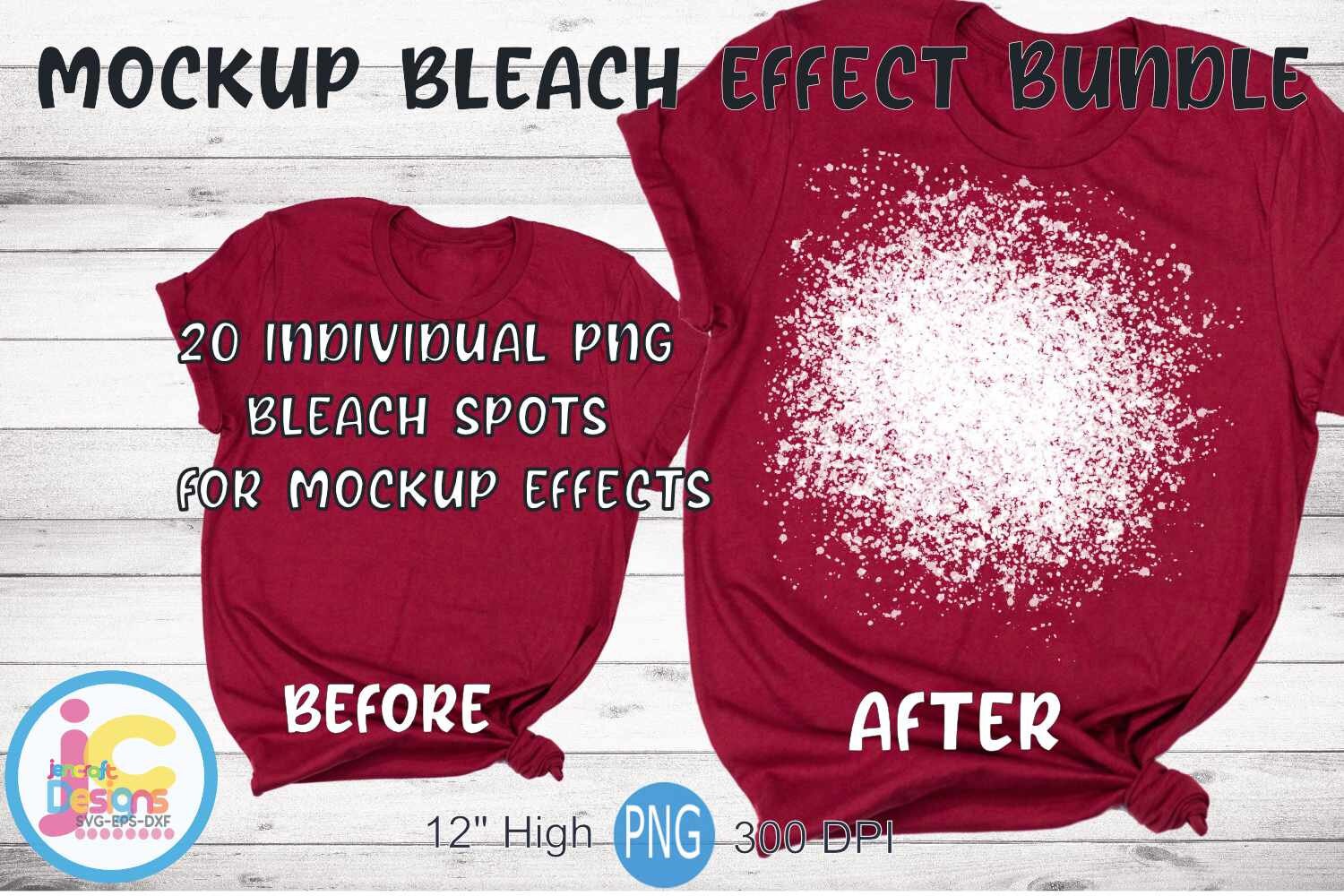 Bleach Effect Png Bundle Bleachd Spot Mockup Look For Digital Designs 