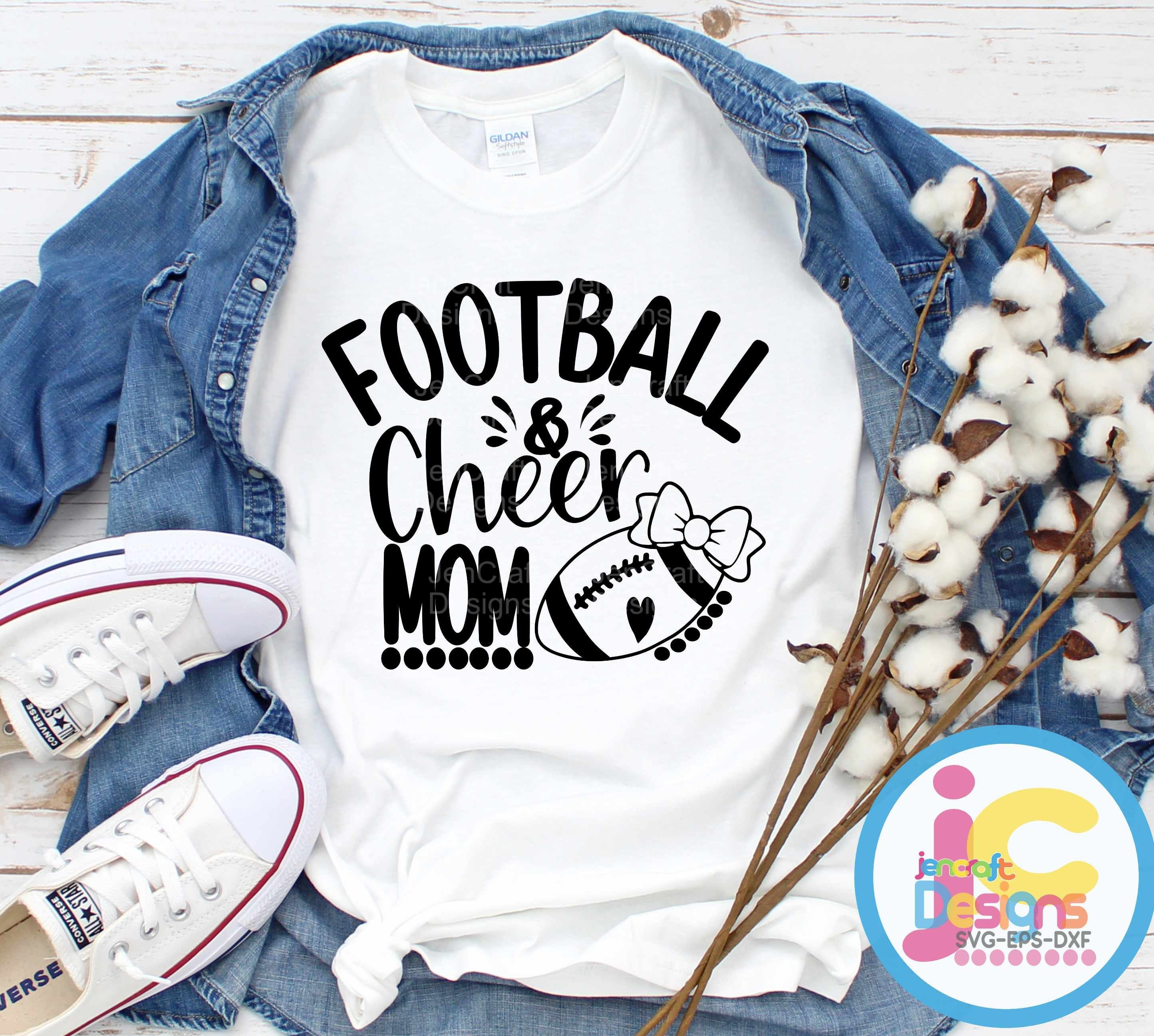 Cheer Football Svg Mom Svg Football And Cheer Mom Svg Cheer Mom Life