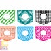 Shirt Pocket Svg Monogram Frames SVG, Patterned Monogram Cutting File ...