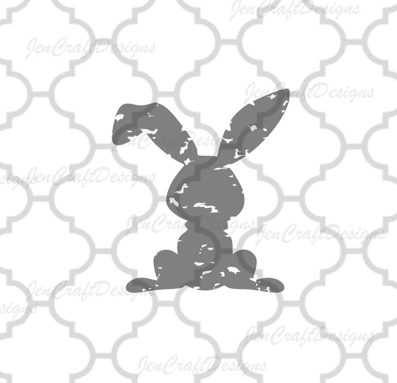 Easter Svg Distressed Bunny Svg Grunge Svg Chocolate Rabbit | Etsy