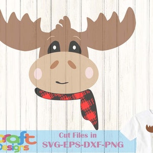 Boy Moose Face Svg, Moose Svg, Camping Outdoor SVG, EPS Png DXF Digital ...