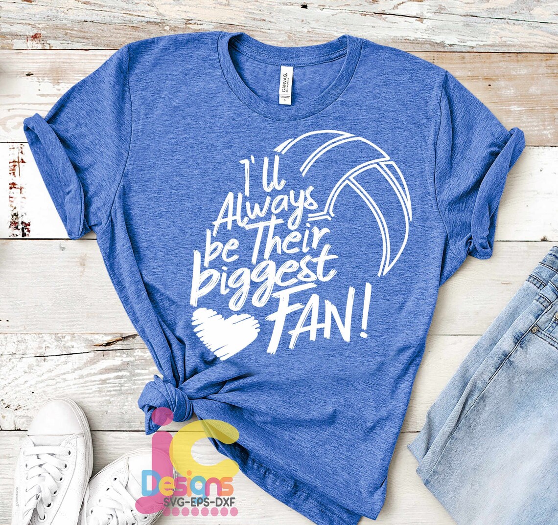 I'll Always Be Their Biggest Fan Svg Volleyball SVG Mom - Etsy