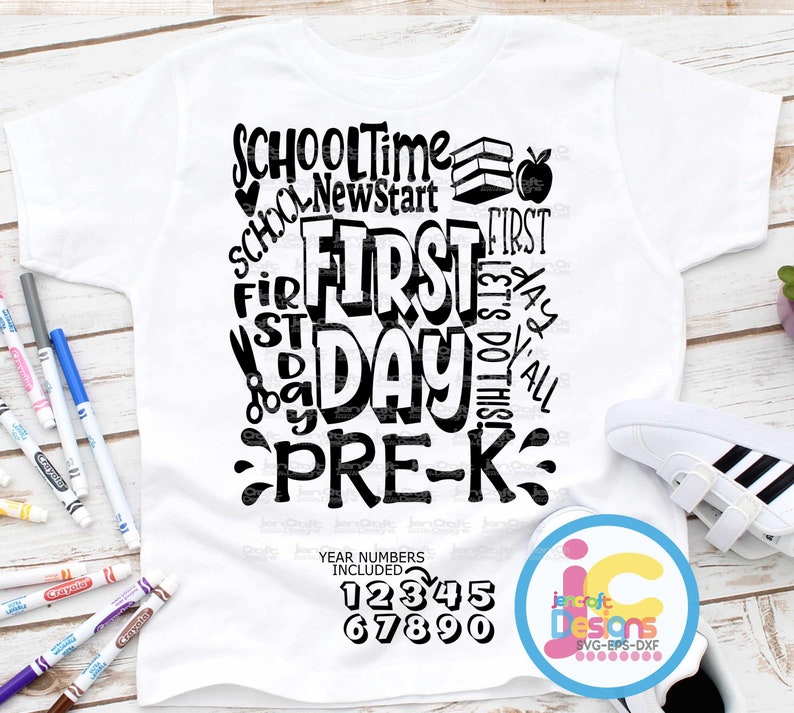 Pre-k Preschool Svg Back to School SVG First Day Svg School - Etsy