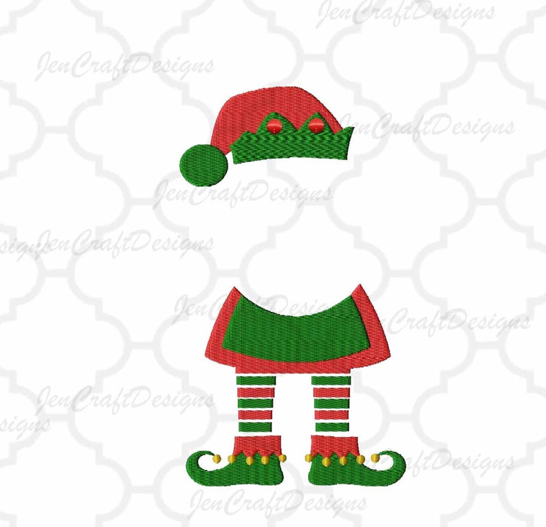 Girl Elf Legs Monogram Frame Embroidery Design Machine | Etsy