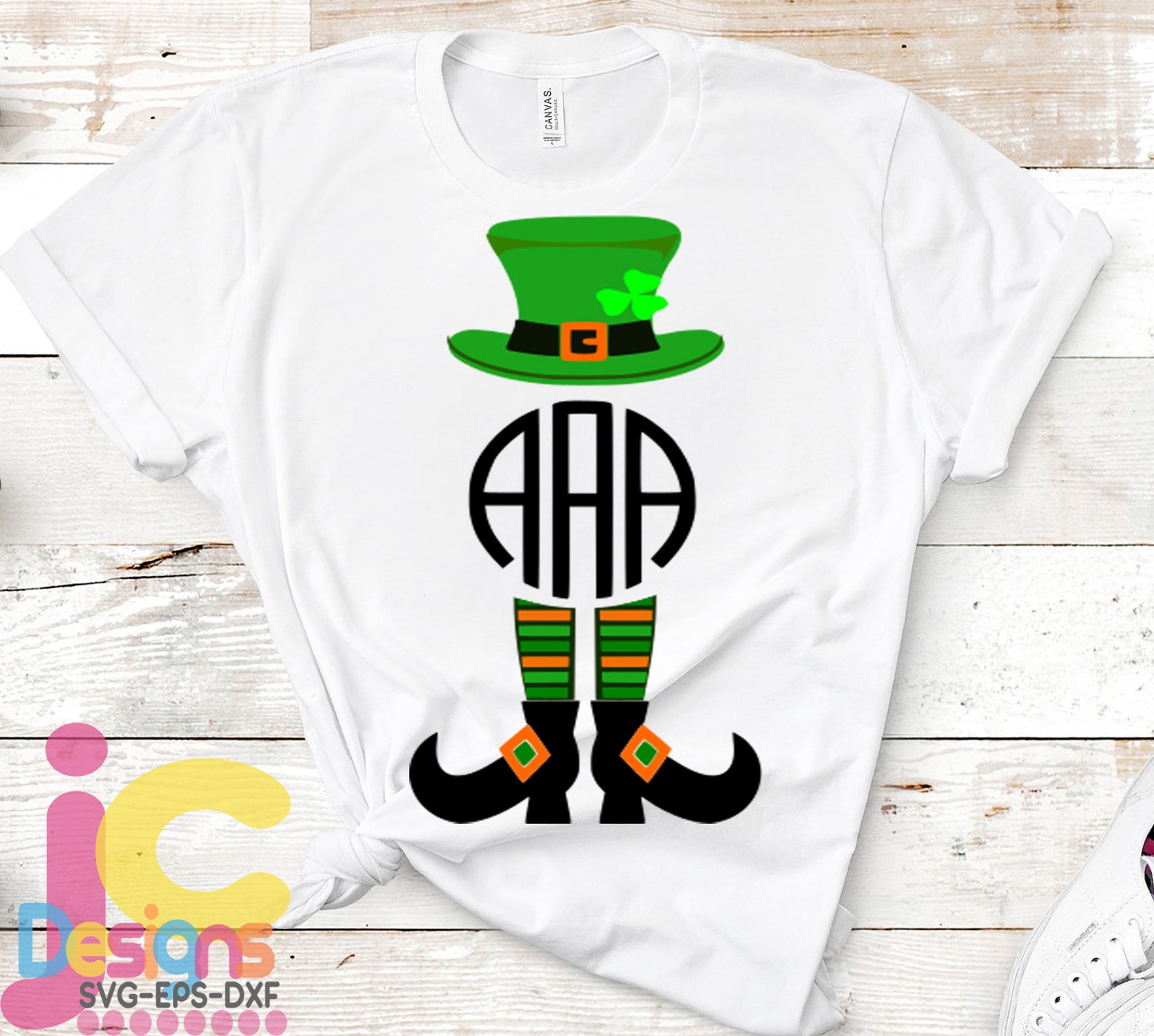 St Patricks Day Svg Shamrock Svg Leprechaun Legs SVG | Etsy