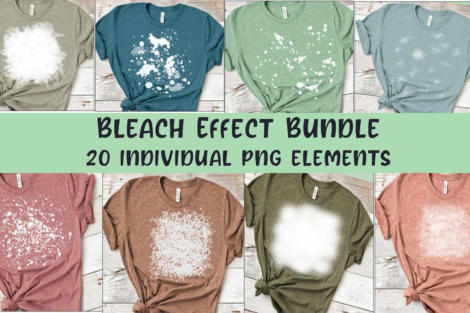 Bleach Effect Png Bundle. Bleachd Spot Mockup Look for Digital - Etsy