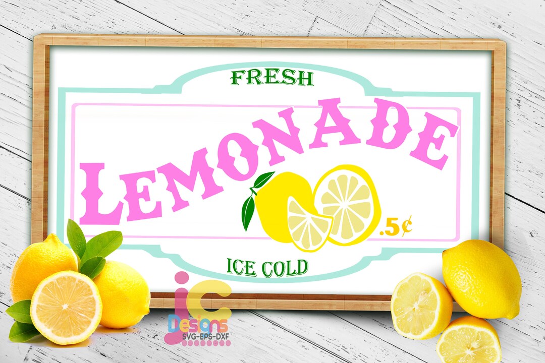 Lemonade SVG, Lemon Svg, Fresh Lemonade Stand Sign Art Cut File ...