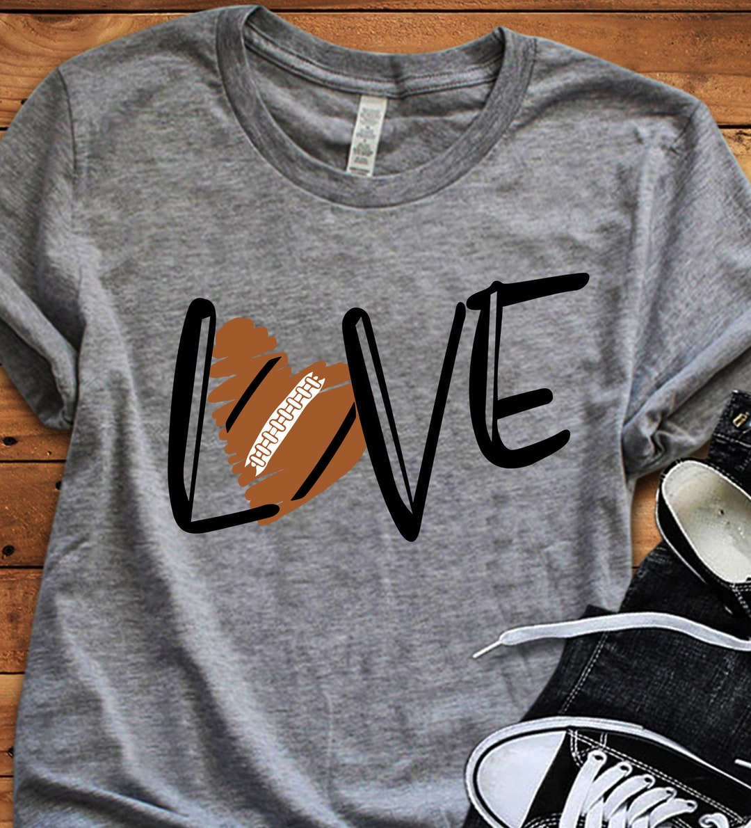 Love Football SVG: Shirt Design Cut File (digital Download) - Etsy