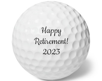 Set of 2 Happy Retirement Gift Packed Golf Balls for Golfers - Etsy