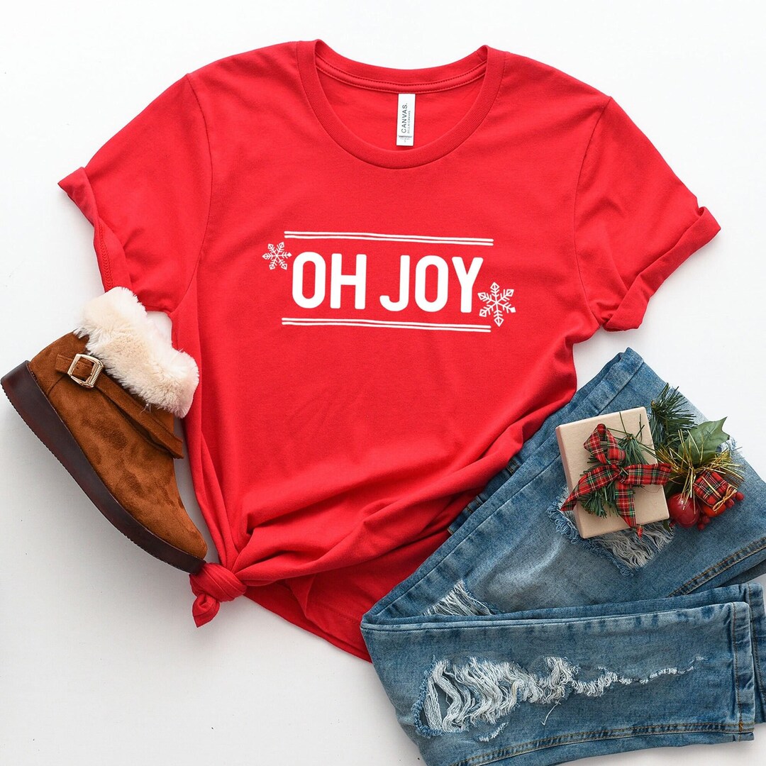 Oh Joy Christmas Shirt, Sarcastic Christmas Shirt, Funny Holiday Party ...