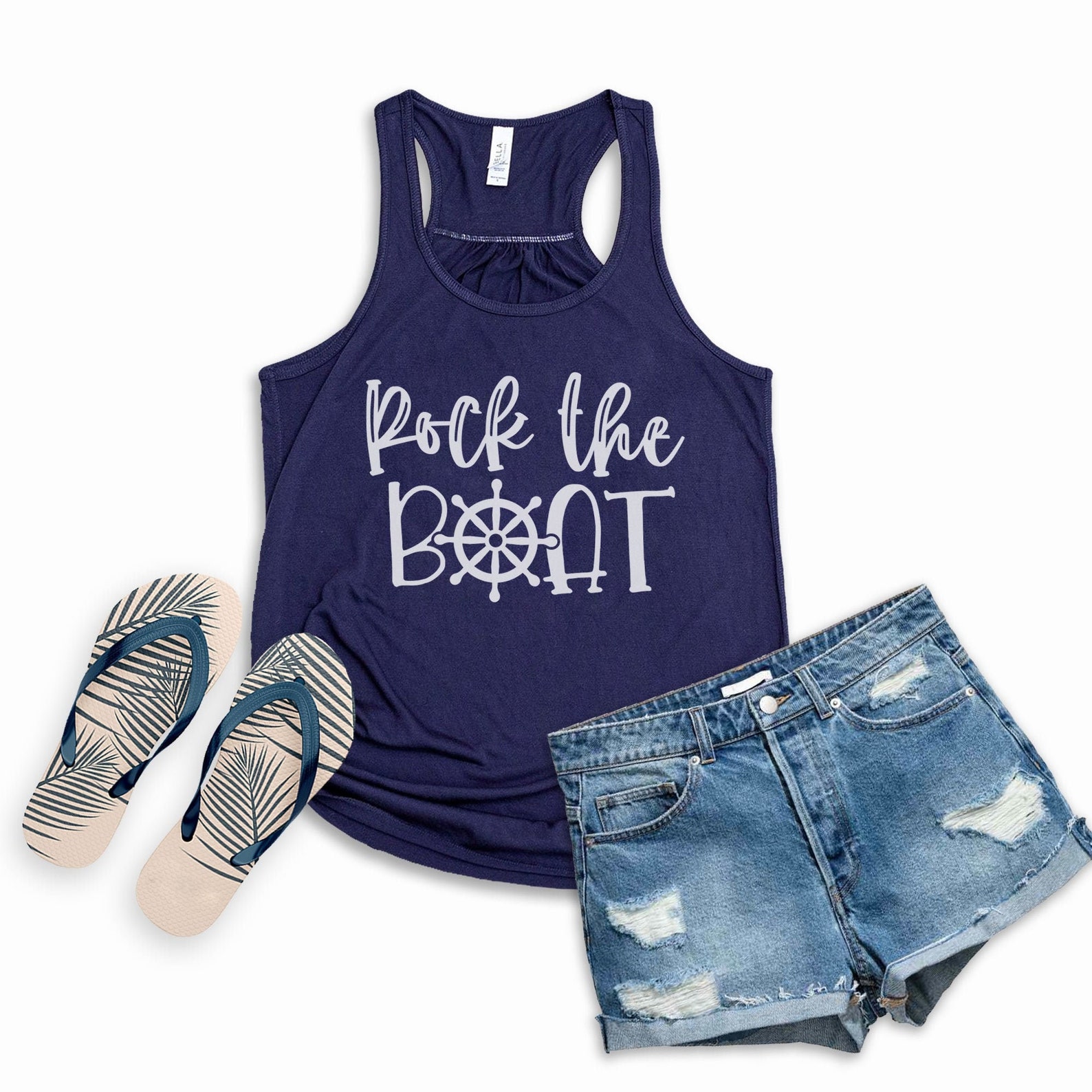 Rock the Boat Funny Boating Shirt Lake Shirts Beach Cover - Etsy