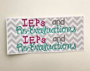 T06 12 Chevron IEP Meeting Stickers | Etsy