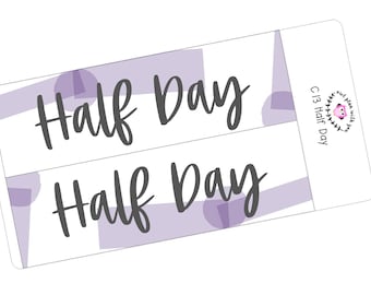 Half Day Stickers - Etsy