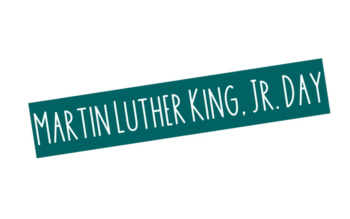 EV18 || Basic Vertical MLK Jr. Day Full Day Stickers - Etsy