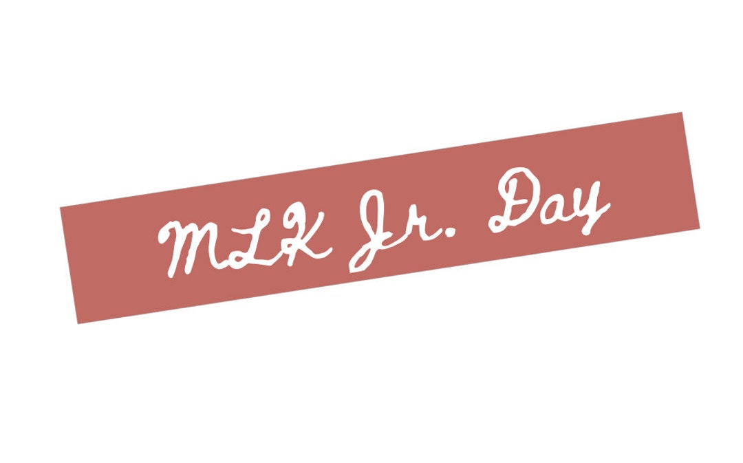 EV18 || Neutral Vertical MLK Jr. Day Full Day Stickers - Etsy