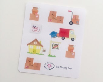 Moving Day Clipart Moving Boxes Clip Art Sold House Image