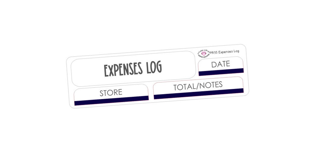 PR35 || Painted Rainbow Expenses Log Stickers - Etsy