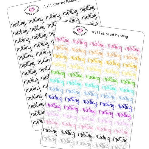 A16 Hand-lettered Progress Reports Stickers - Etsy