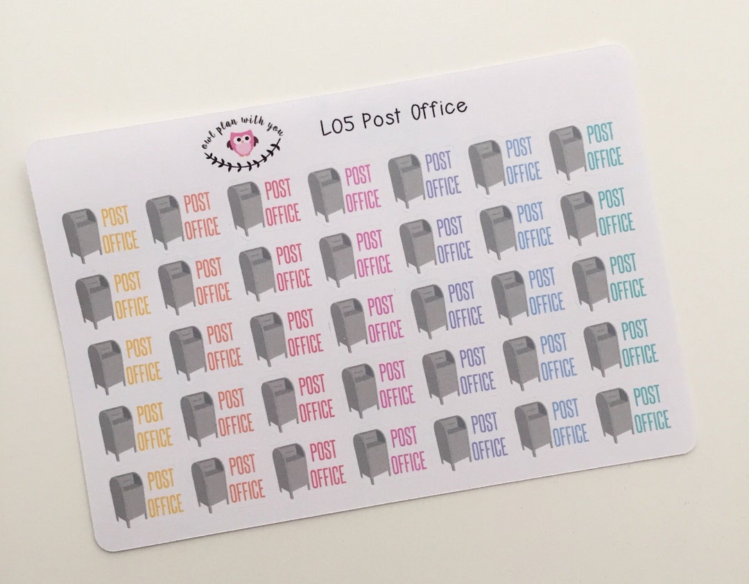 L05 || Post Office Stickers - Etsy