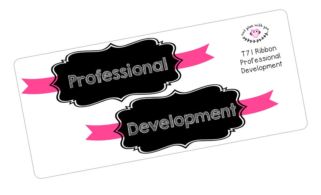 T71 || Ribbon Professional Development Full Day Stickers - Etsy