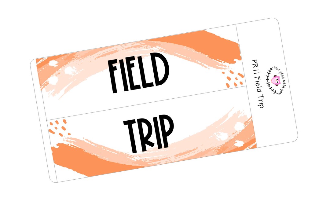 PR11 || Painted Rainbow Field Trip Full Day Stickers - Etsy