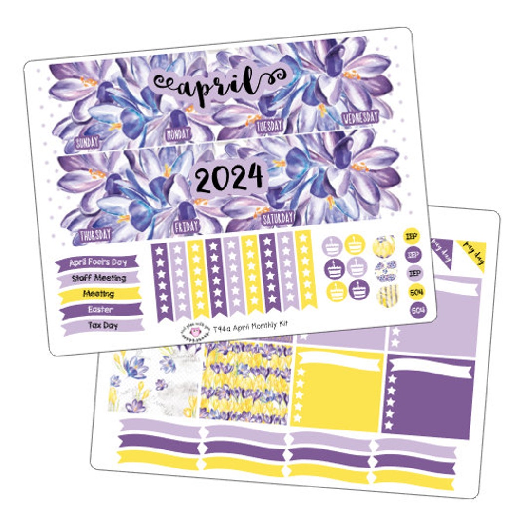 T254 || April Iris Monthly Kit - Etsy