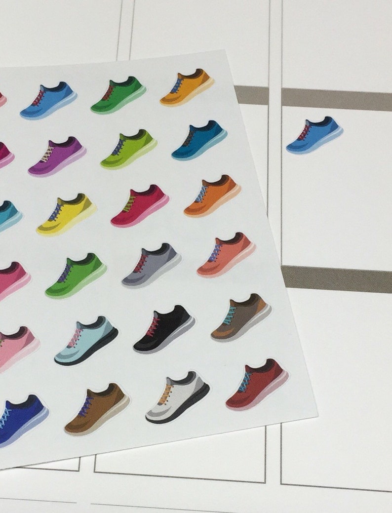 I19 48 Running Shoe Stickers | Etsy