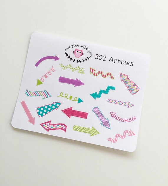 S02 18 Funky Arrow Stickers | Etsy